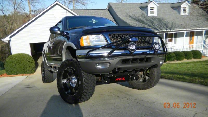 N-Fab F-150 PreRunner Light Mount Bar - Textured Black F993LH-TX (99-03 ...