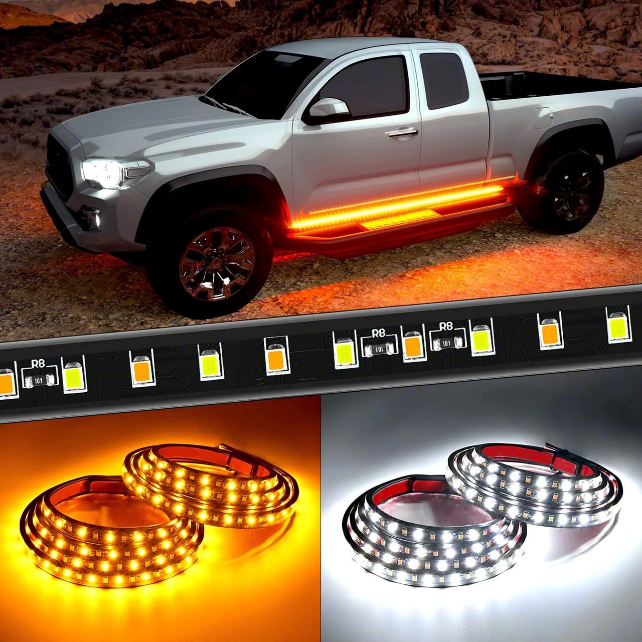 F-150 60-Inch LED Running Board Lights (Universal; Some Adaptation May ...