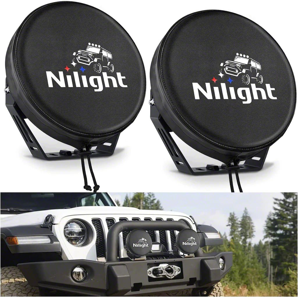 RAM 1500 9-Inch Round LED Driving Lights (Universal; Some Adaptation ...