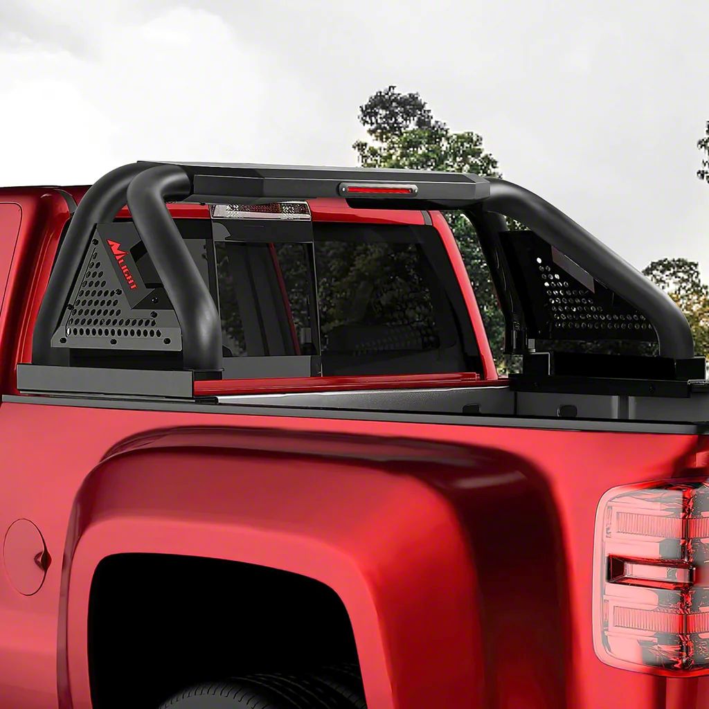 RAM 2500 Truck Bed Chase Rack Roll Bar; Textured Black (94-26 RAM 2500 ...