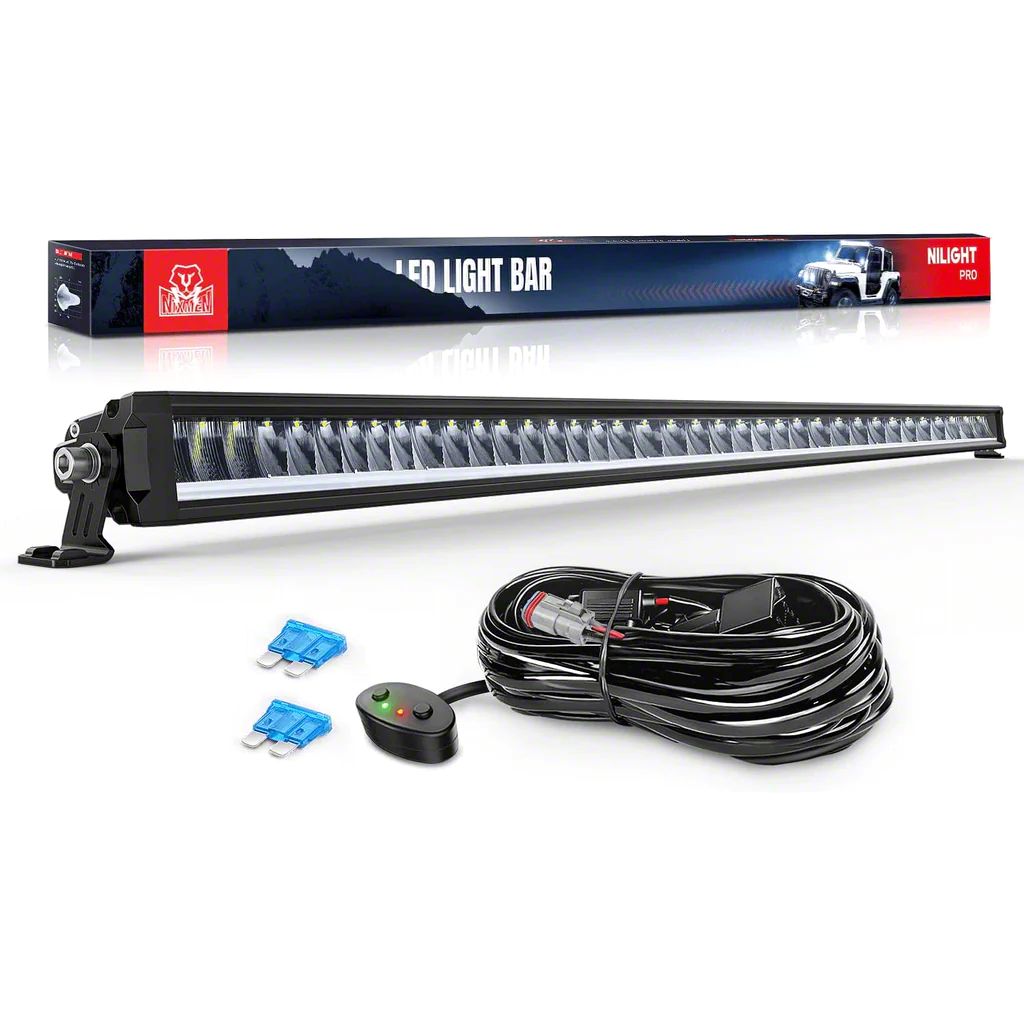 Nilight RAM 3500 50.50-Inch Single Row LED Light Bar with DRL; Anti ...