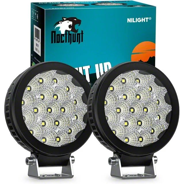 Ranger 4-Inch Round LED Lights; Flood Beam (Universal; Some Adaptation ...