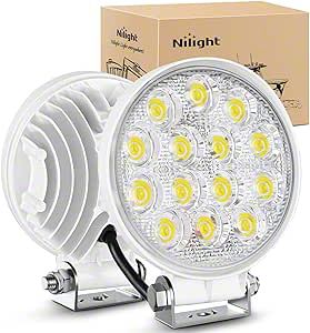 Sierra 1500 6-Inch White Round LED Lights; Flood Beam (Universal; Some ...