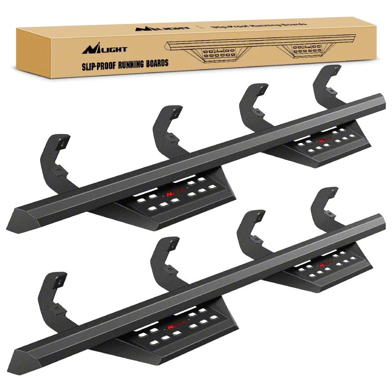 Sierra 2500 3.60-Inch Drop Side Step Bars; Black (20-26 Sierra 2500 HD Crew Cab) - Free Shipping