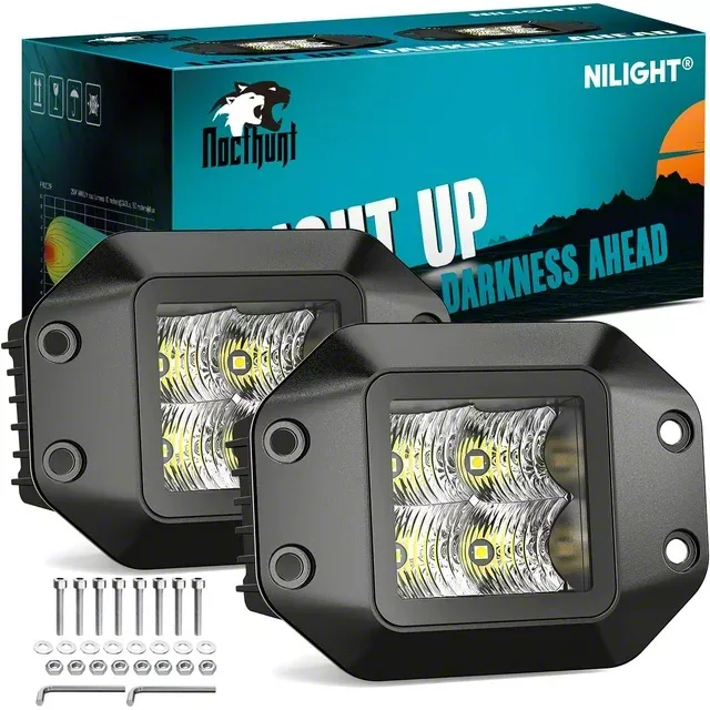 Silverado 2500 4.70-Inch 4 LED Backup Lights; Flood Beam (Universal ...