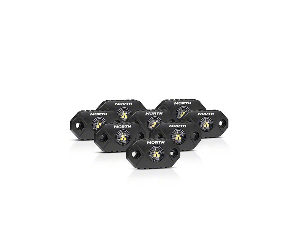 North Lights Ranger 8-Piece LED Rock Lights; Bright White NRTH-RL-8-W ...