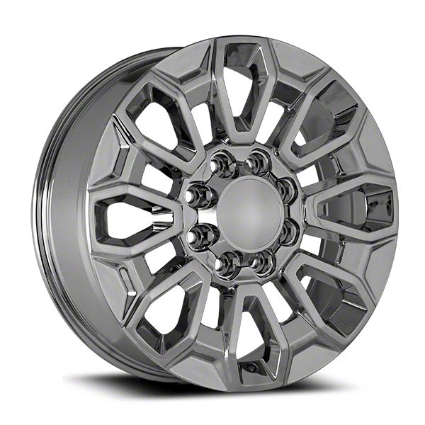 OE Concept Silverado 3500 Sierra HD Replica Chrome 8-Lug Wheel; 22x8.5 ...