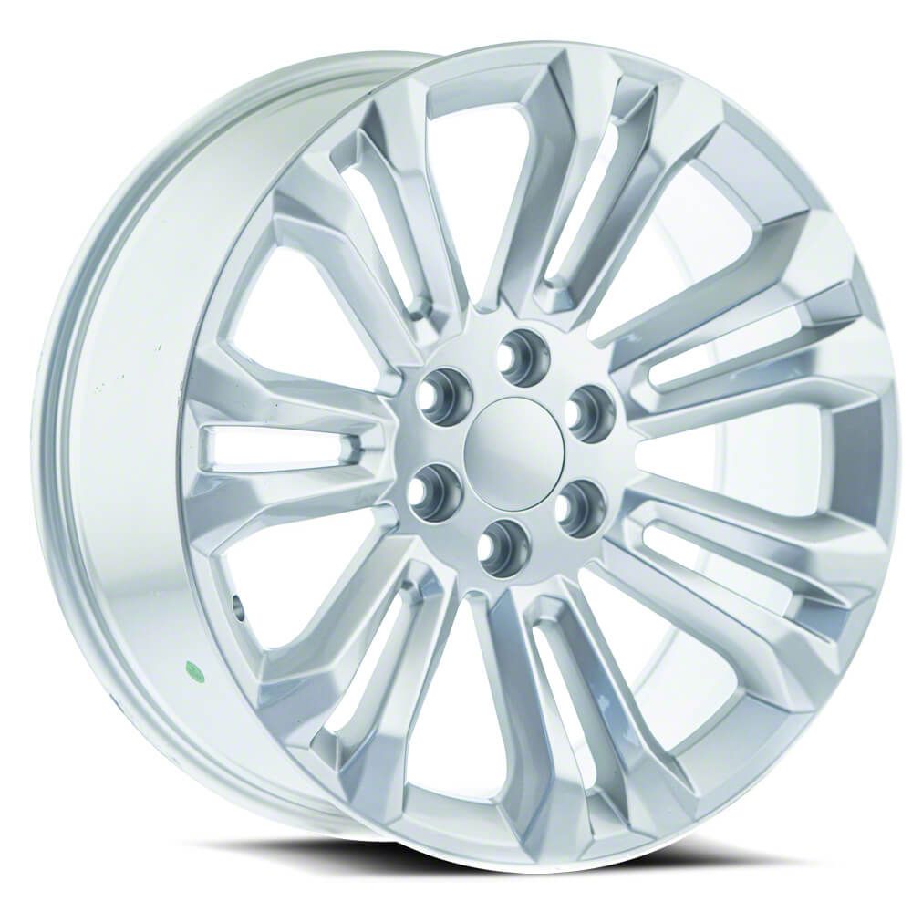 OE Revolution Canyon 158 Full Silver 6-Lug Wheel; 22x9; 24mm Offset 158 ...