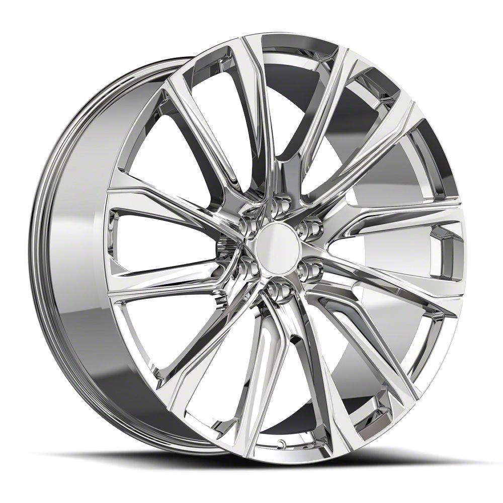 OE Revolution Silverado 1500 CAD-34 Nano Chrome 6-Lug Wheel; 26x10; 31mm Offset CAD34-26105031NC ...