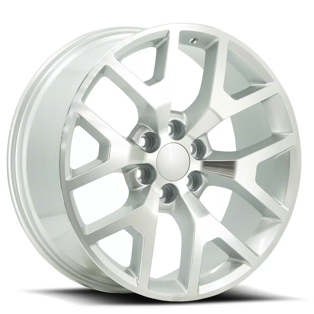 OE Revolution Silverado 1500 G-04 Silver and Machined 6-Lug Wheel ...