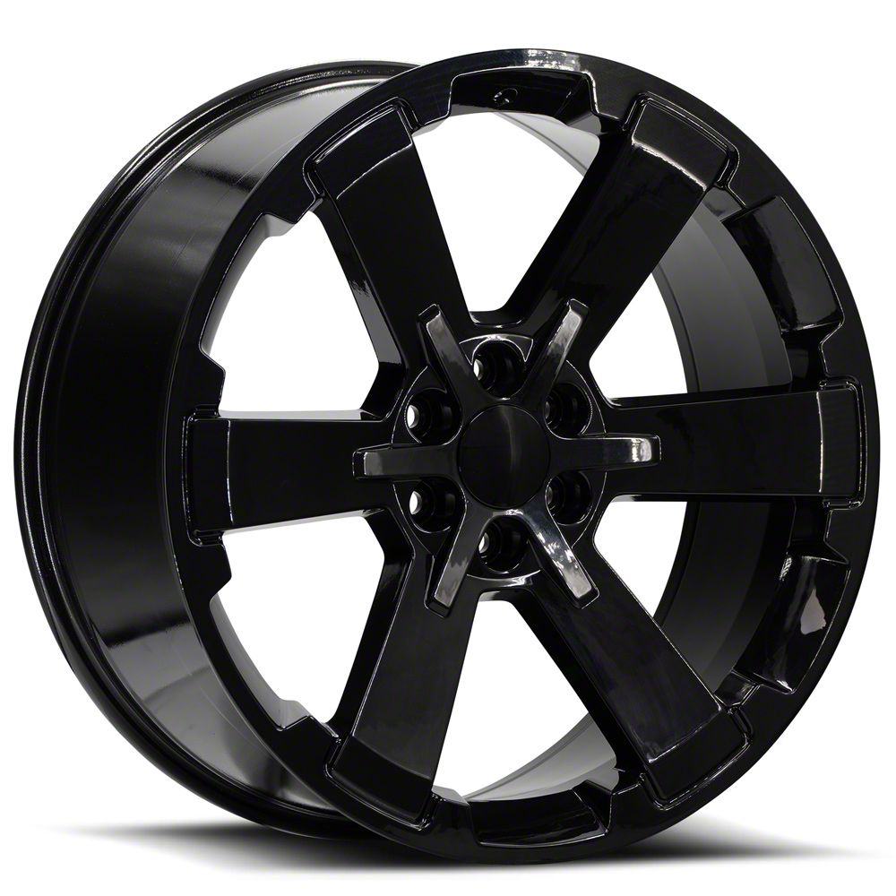 OE Revolution Silverado 1500 G-11 Gloss Black 6-Lug Wheel; 24x10; 31mm ...
