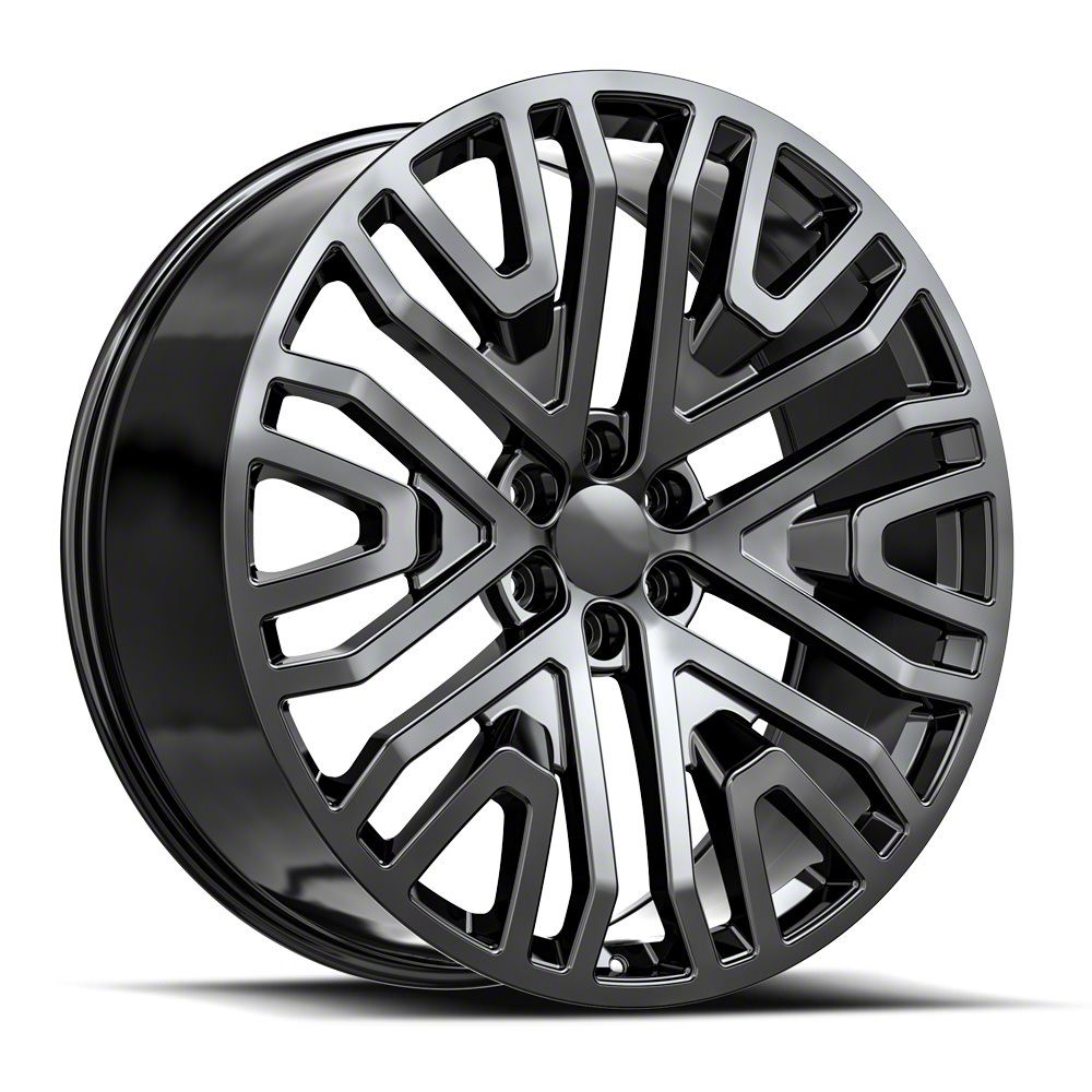 OE Revolution Silverado 1500 G-14 Gloss Black 6-Lug Wheel; 22x9; 28mm ...