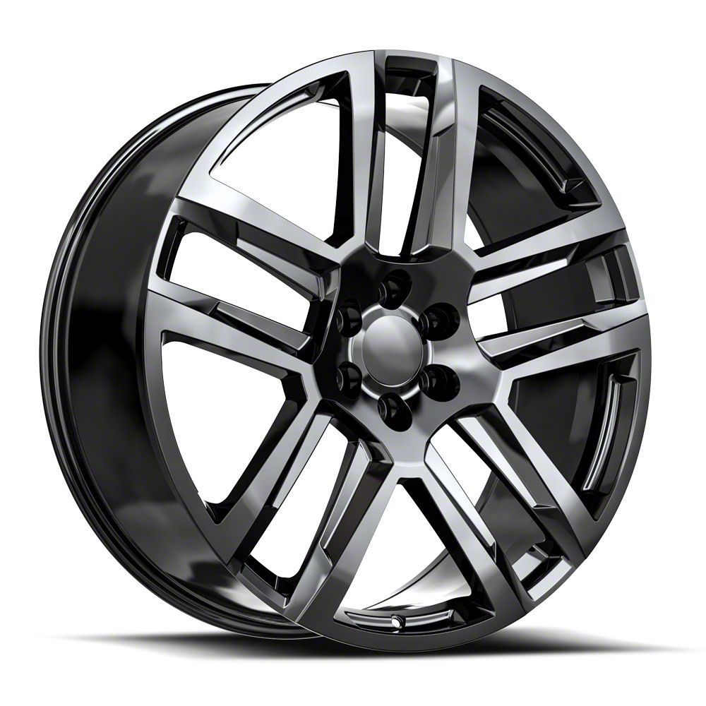 OE Revolution Tahoe C-32 Gloss Black 6-Lug Wheel; 24x10; 31mm Offset ...