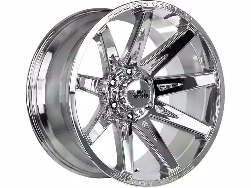 Off-Road Monster RAM 1500 M25 Chrome 5-Lug Wheel; 20x10; -19mm Offset ...