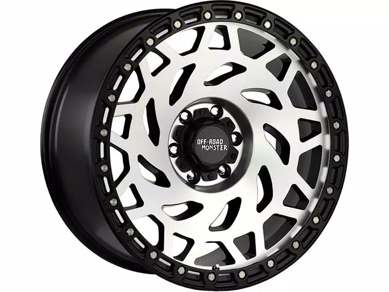 Off-Road Monster Canyon M50 Gloss Black Machined with Black Ring 6-Lug ...