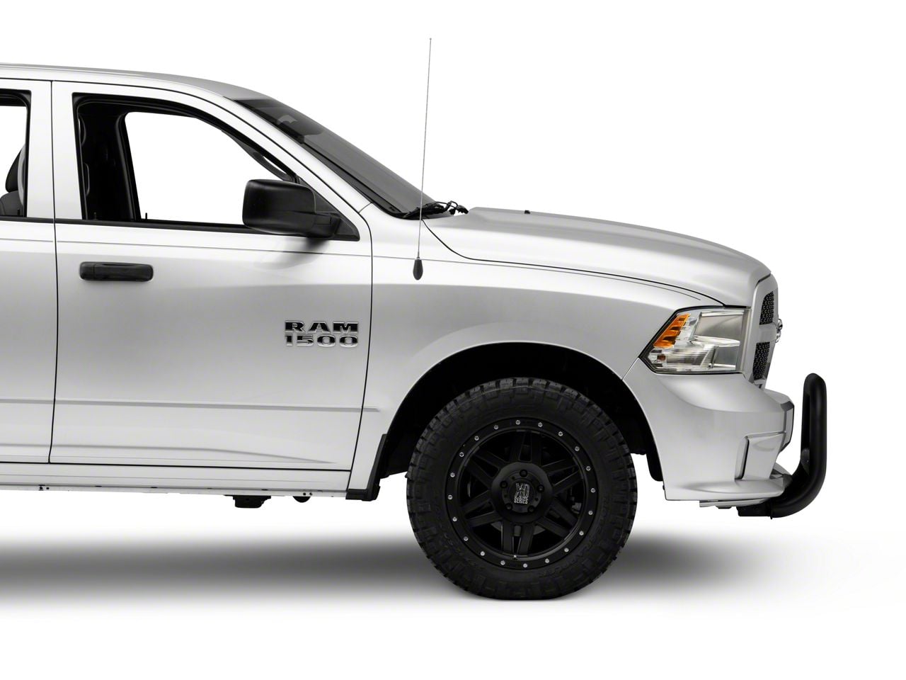 RAM Licensed by RedRock RAM 1500 3.50-Inch Oval Bull Bar with Skid ...