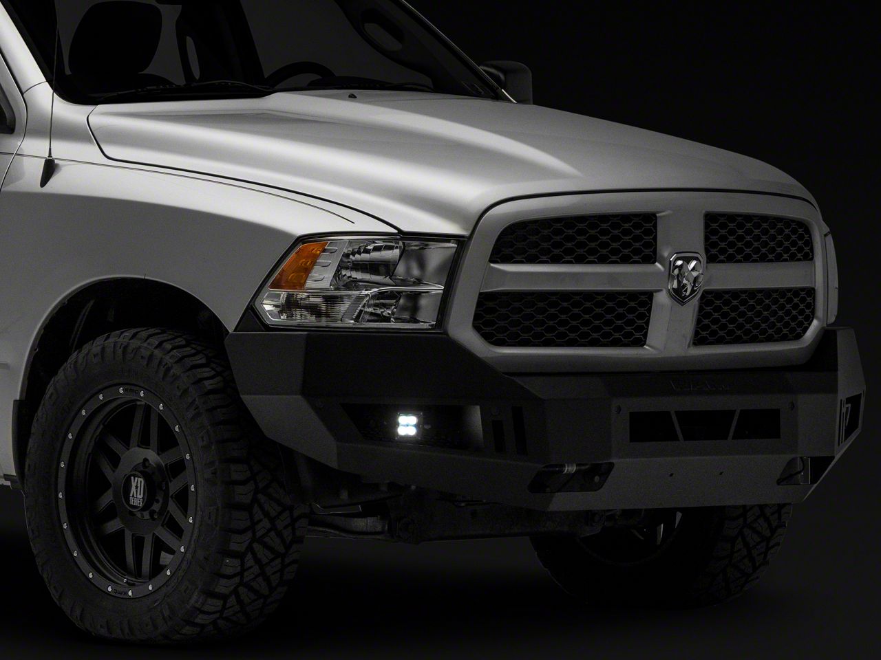 RAM Licensed by RedRock RAM 1500 Extreme HD Front Bumper with LED Fog ...