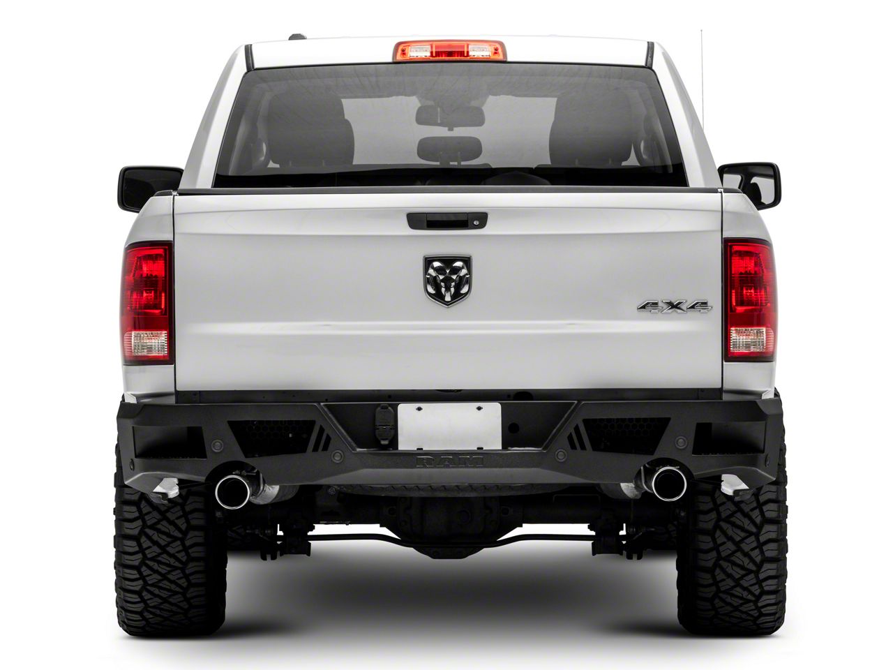RAM Licensed by RedRock RAM 1500 Extreme HD Rear Bumper with RAM Logo ...