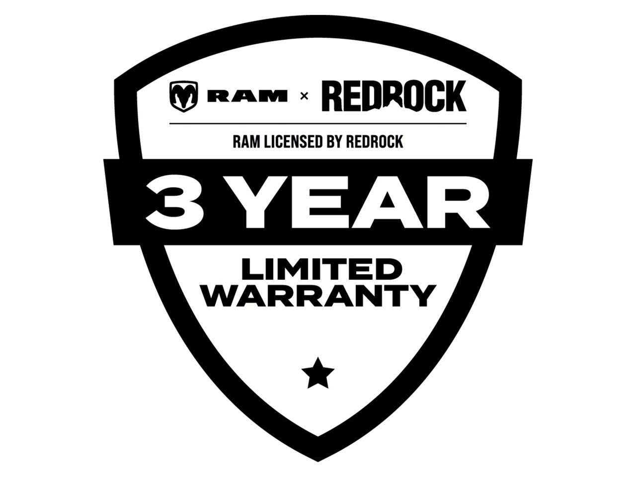 RAM Licensed by RedRock RAM 1500 Extreme HD Rear Bumper with RAM Logo ...