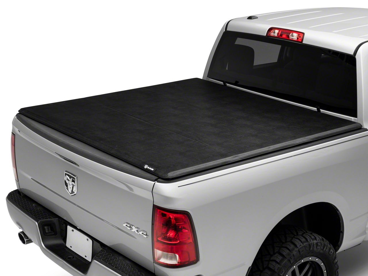 RAM Licensed by TruShield RAM 1500 EZ Hard Fold Tonneau Cover R134395 ...