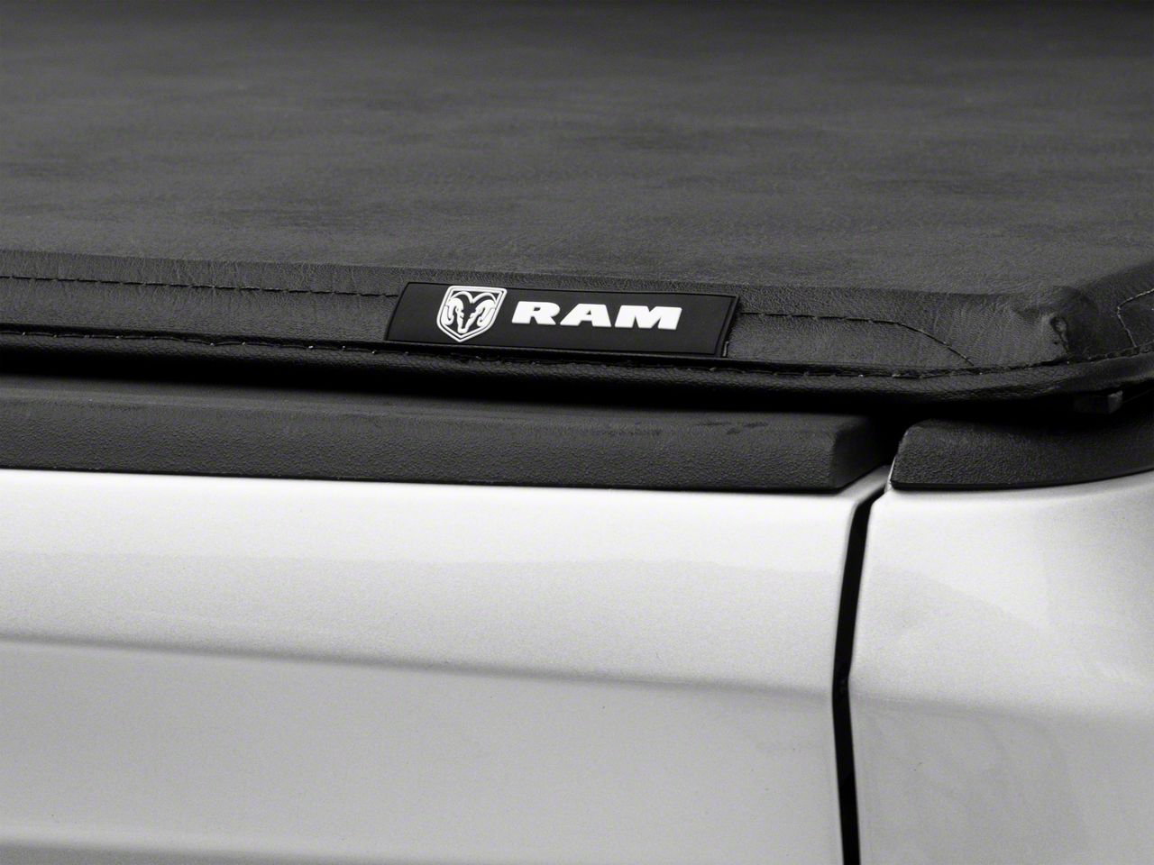 RAM Licensed by TruShield RAM 1500 EZ Hard Fold Tonneau Cover R134395 ...