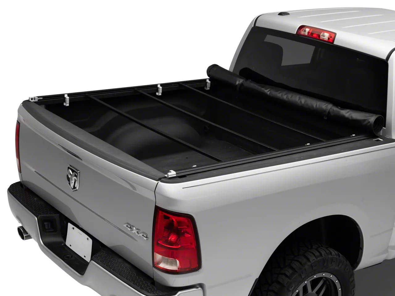 RAM Licensed by TruShield RAM 1500 Locking Roll-Up Tonneau Cover ...