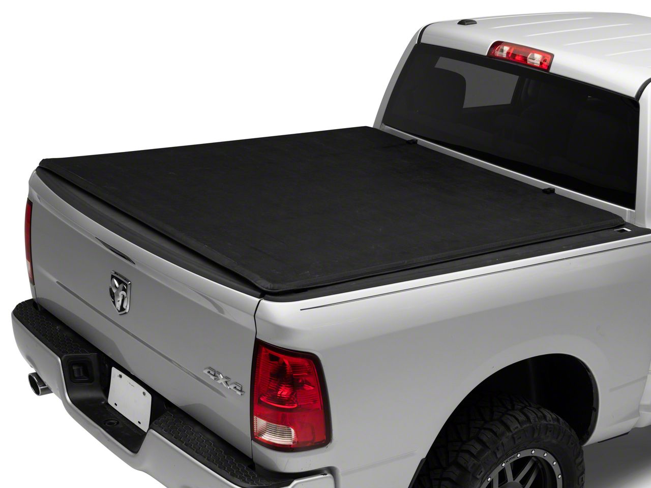 RAM Licensed by TruShield RAM 1500 Locking Roll-Up Tonneau Cover ...