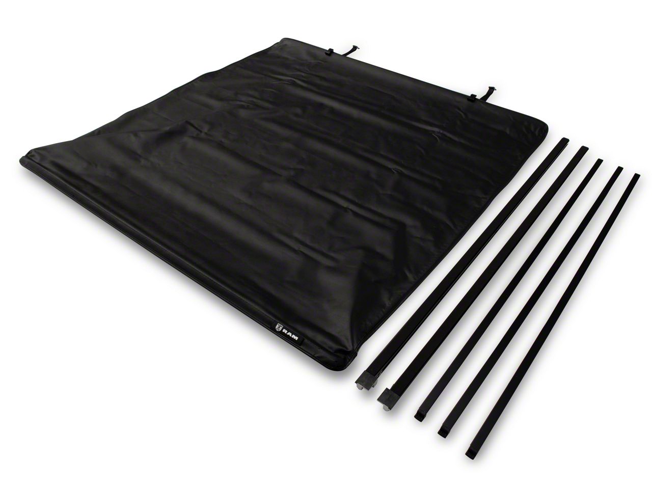 RAM Licensed by TruShield RAM 1500 Locking Roll-Up Tonneau Cover ...