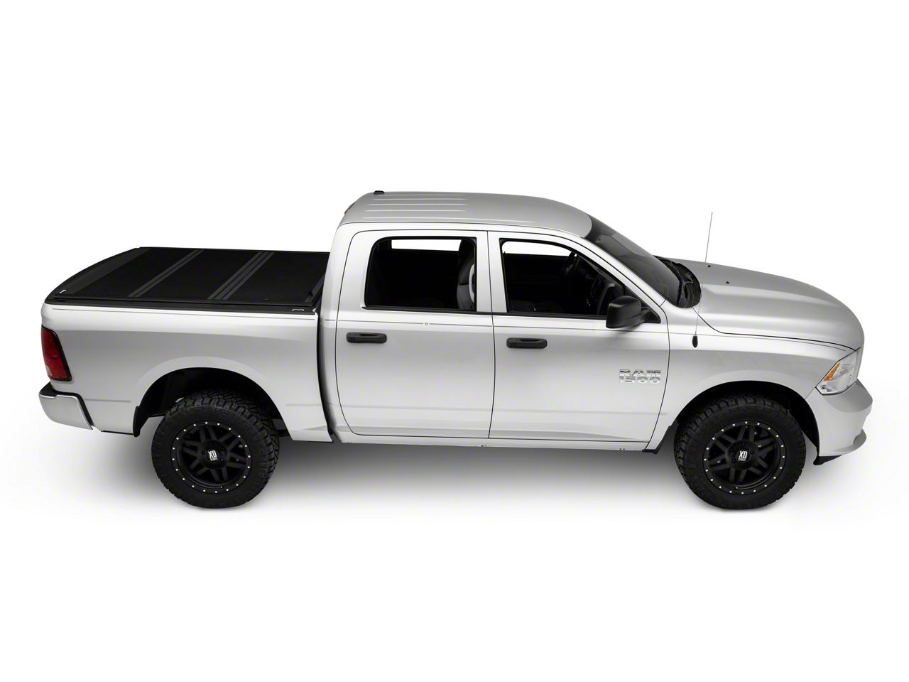 RAM Licensed by TruShield RAM 1500 Low Profile Hard Tri-Fold Tonneau ...