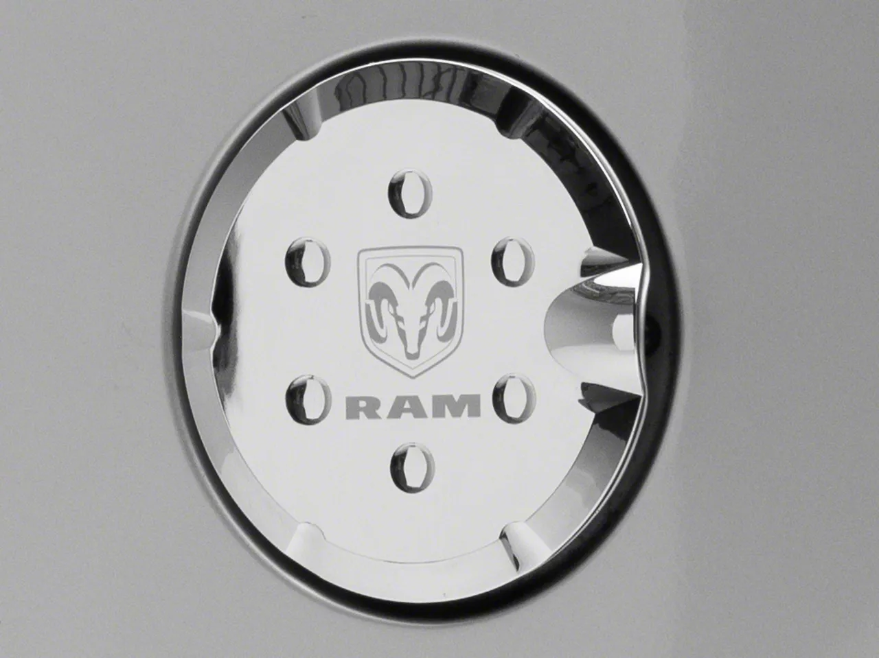 RAM Licensed by RedRock RAM 1500 Fuel Tank Door Cover; Chrome 402907 ...