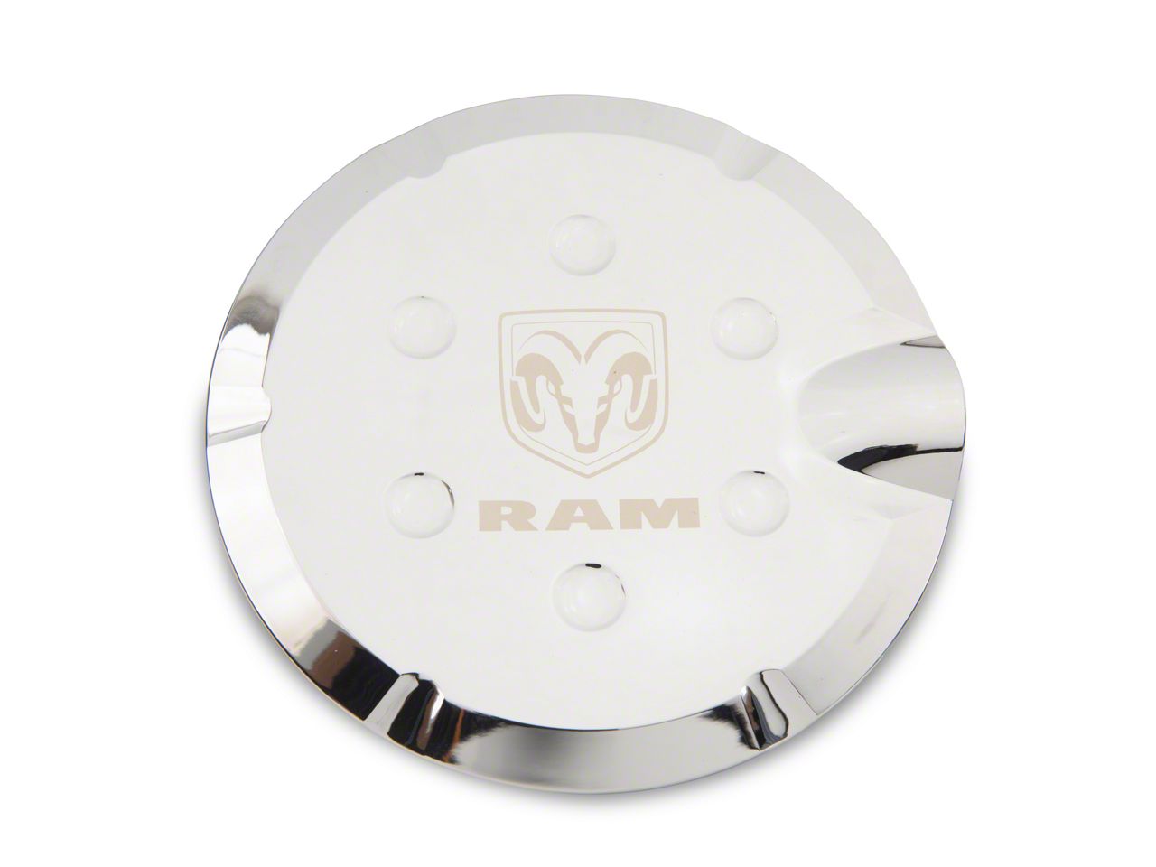 RAM Licensed by RedRock RAM 1500 Fuel Tank Door Cover; Chrome 402907 ...