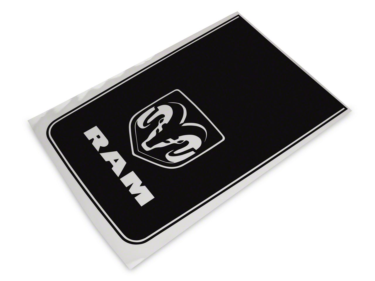 RAM Licensed by RedRock RAM 1500 Hood Decal with Logo; Gloss Black ...