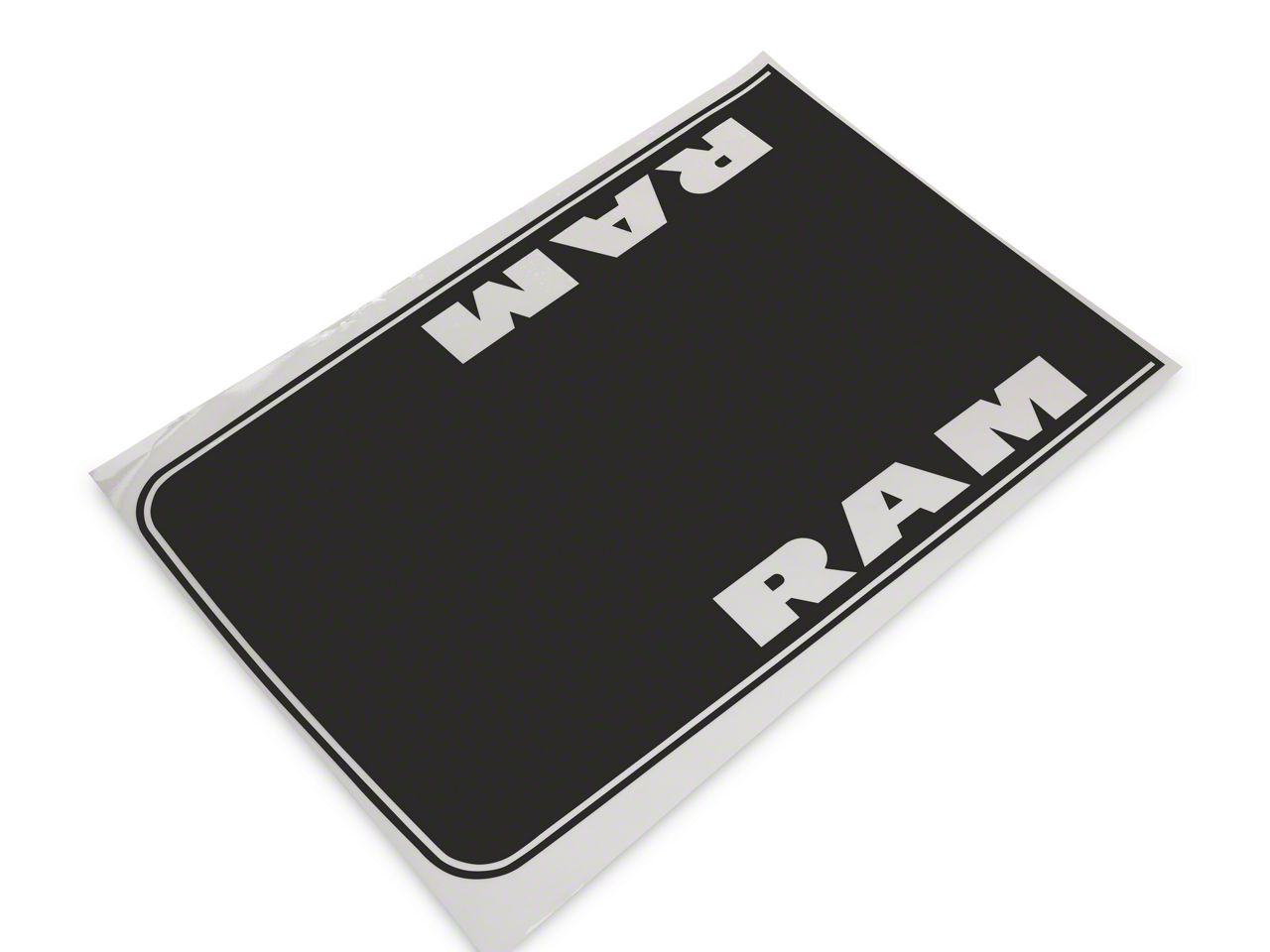RAM Licensed by RedRock RAM 1500 Hood Decal with RAM Logo; Matte Black ...