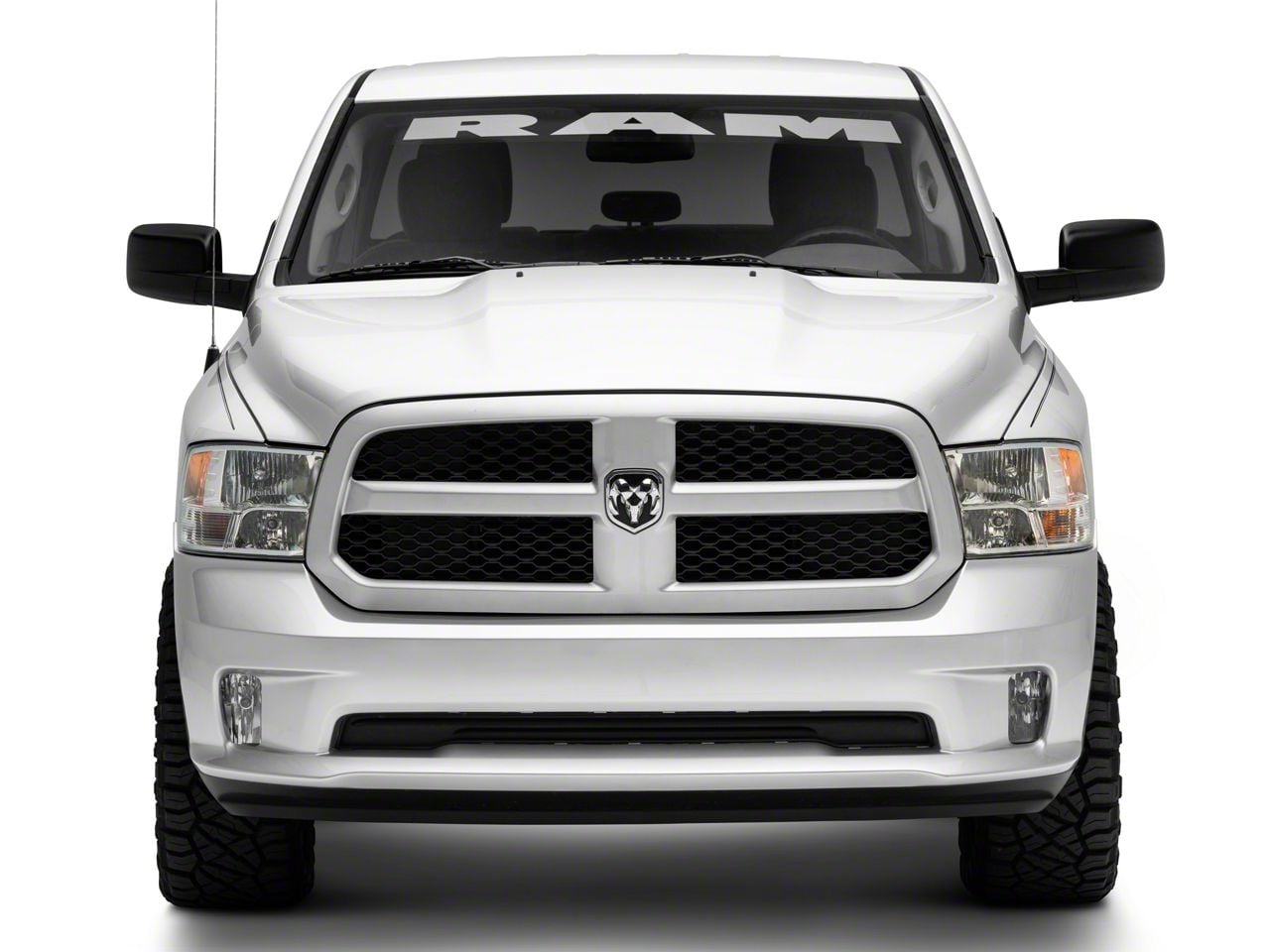 RAM Licensed by RedRock RAM 1500 RAM Windshield Banner; Frosted R134846 ...