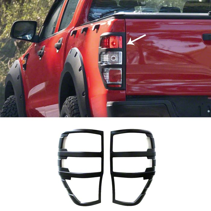 OMAC Ranger Tail Light Guards; Black 2643101B (19-23 Ranger) - Free ...