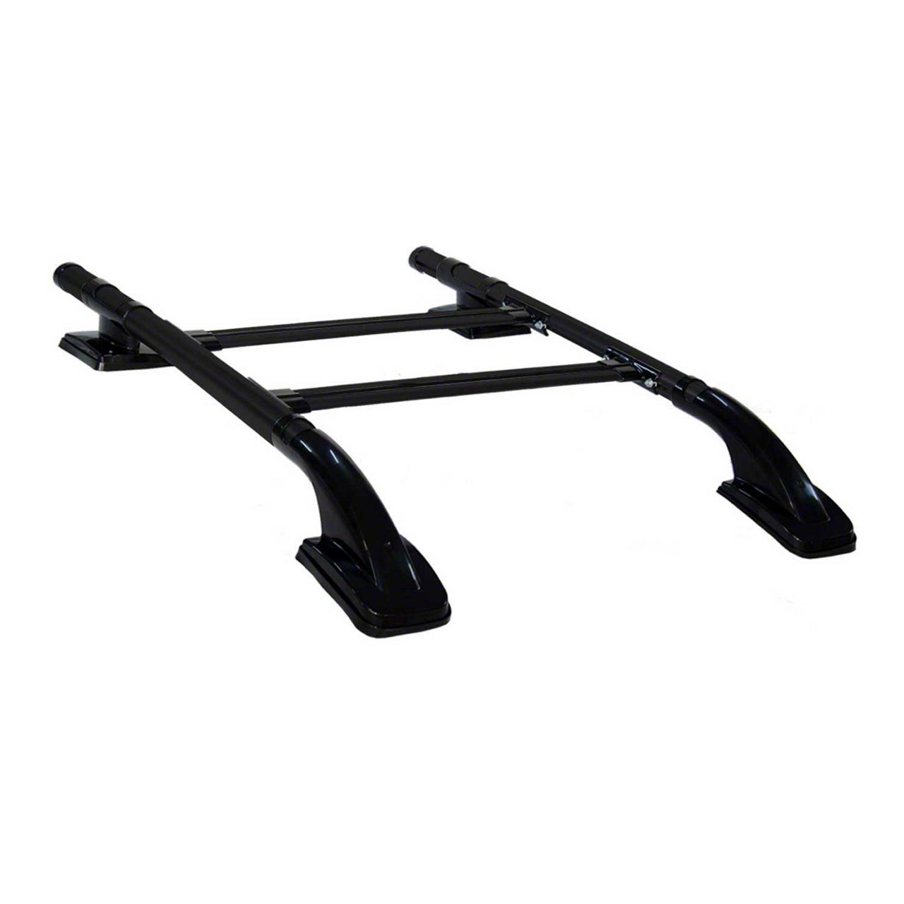 OMAC Ranger Top Roof Rack Side Rails; Black 2617950SHB (19-23 Ranger ...