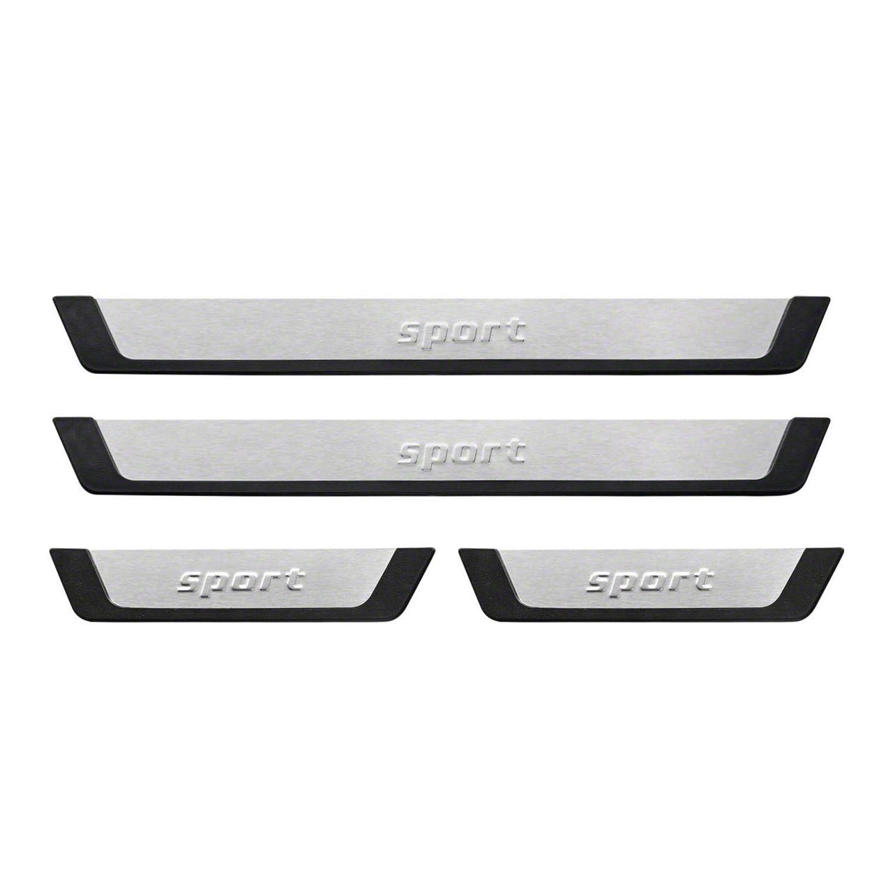 OMAC Sierra 2500 Door Sill Scuff Plates with Sport Logo U013714 (20-26 ...