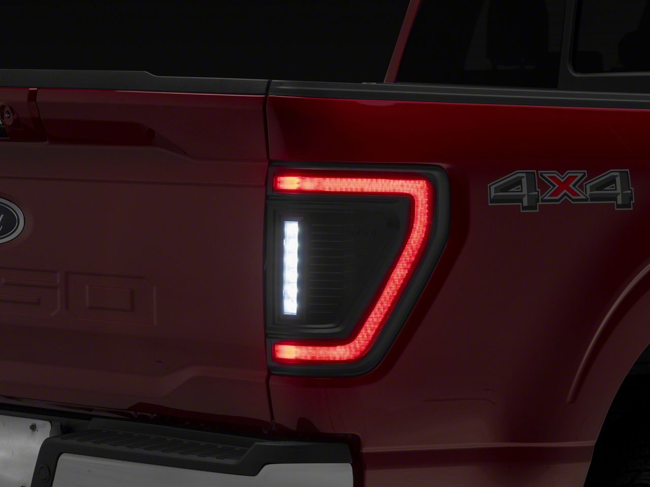 Oracle F-150 Flush Style LED Tail Lights; Black Housing; Clear Lens ...