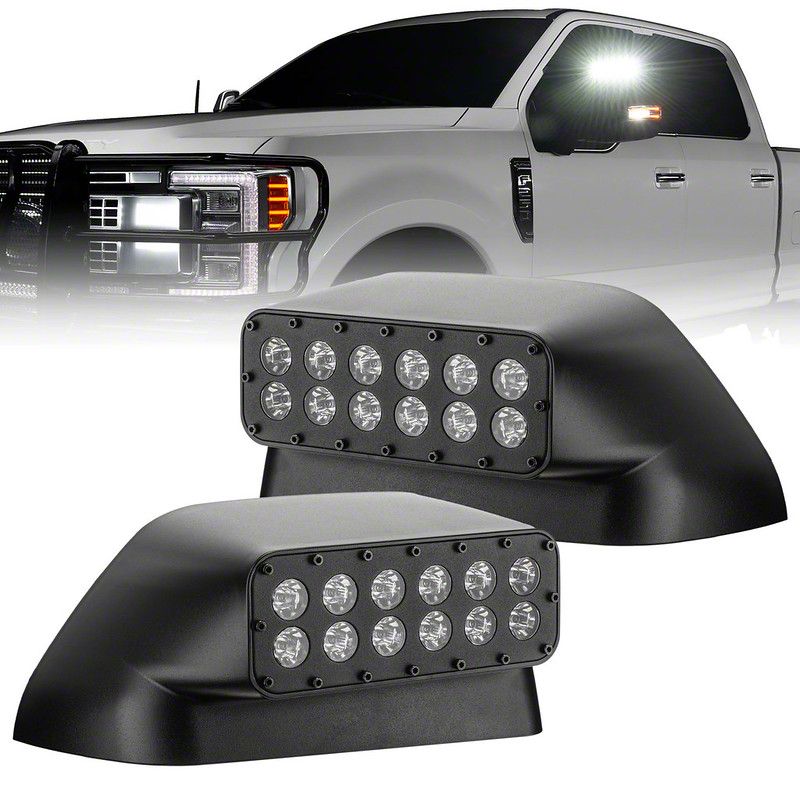 Oracle F-250 Super Duty LED Off-Road Side Mirror Ditch Lights 5908-001 (17-22 F-250 Super Duty ...