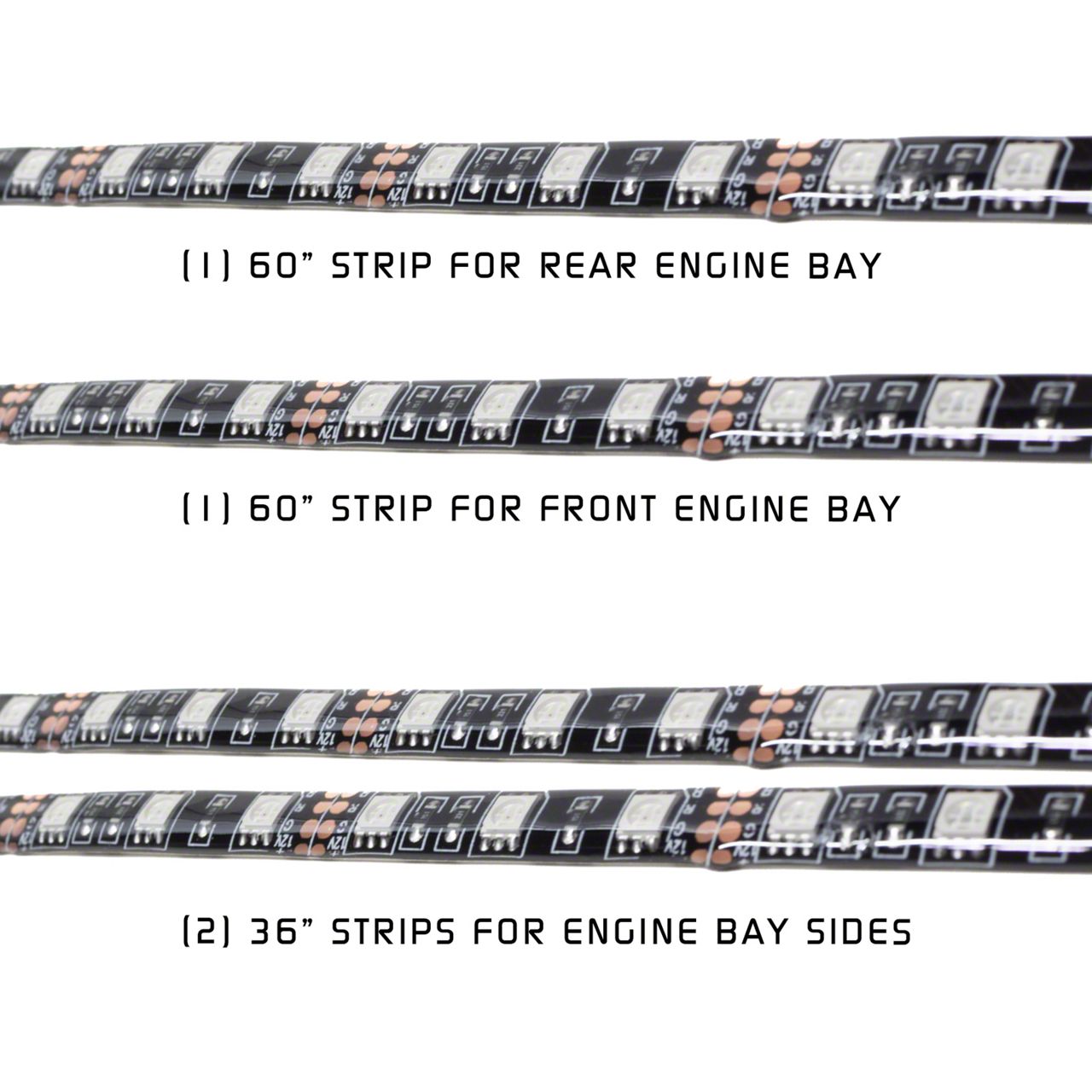 Oracle Silverado 3500 60-Inch Flexible LED Strip Engine Bay Lighting ...