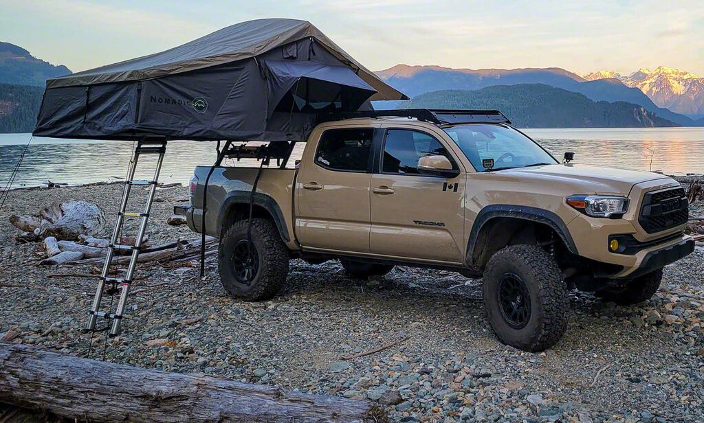 Overland Vehicle Systems F-150 Nomadic 3 Extended Roof Top Tent; Dark ...