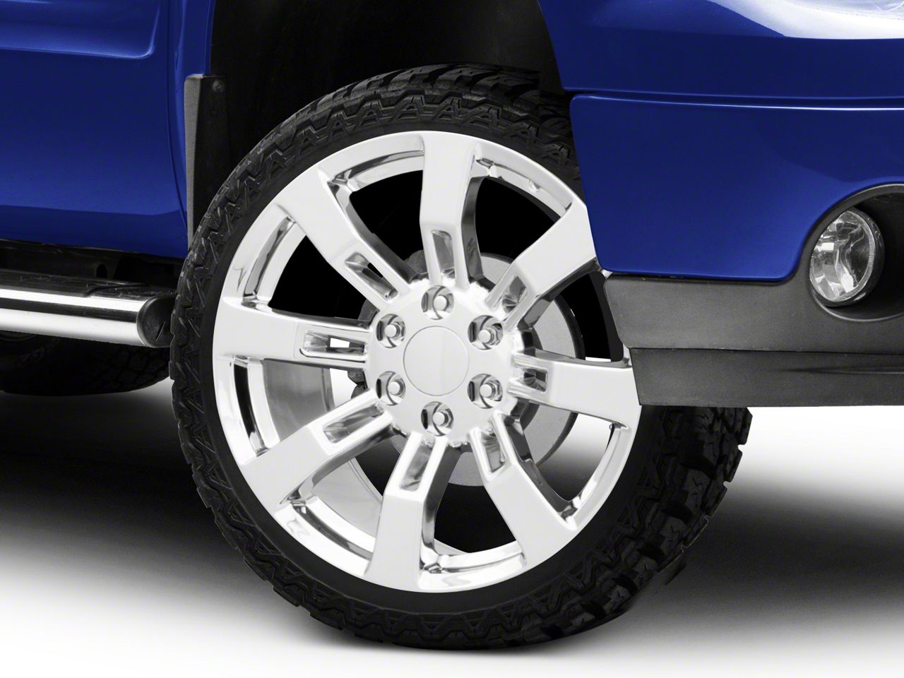 Sierra 1500 PR144 Chrome 6-Lug Wheel; 24x10; 31mm Offset (07-13 Sierra ...