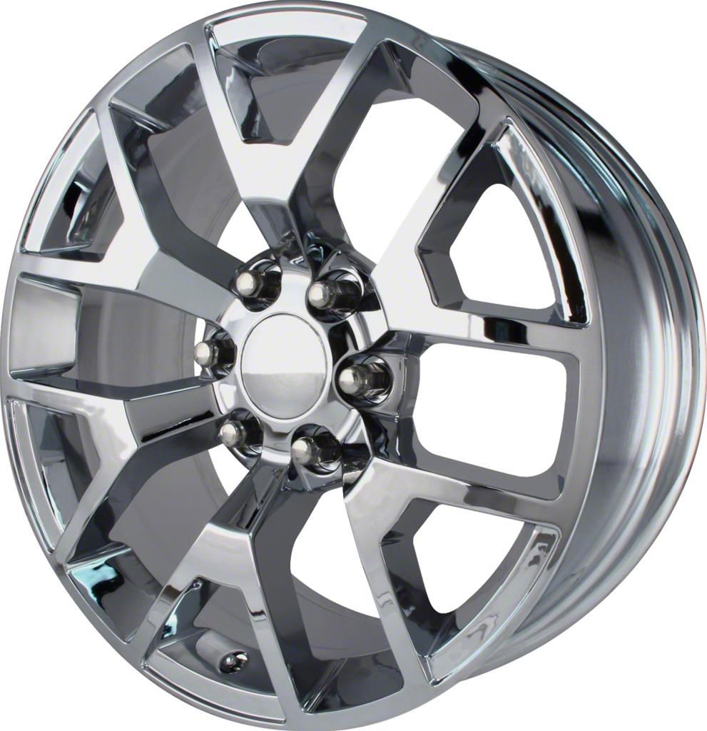 Sierra 1500 PR169 Chrome 6-Lug Wheel; 22x9; 28mm Offset (07-13 Sierra ...