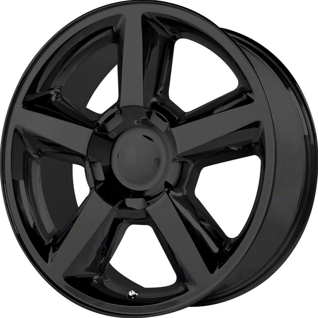 Silverado 1500 PR131 Matte Black 6-Lug Wheel; 22x10; 31mm Offset (07-13 ...
