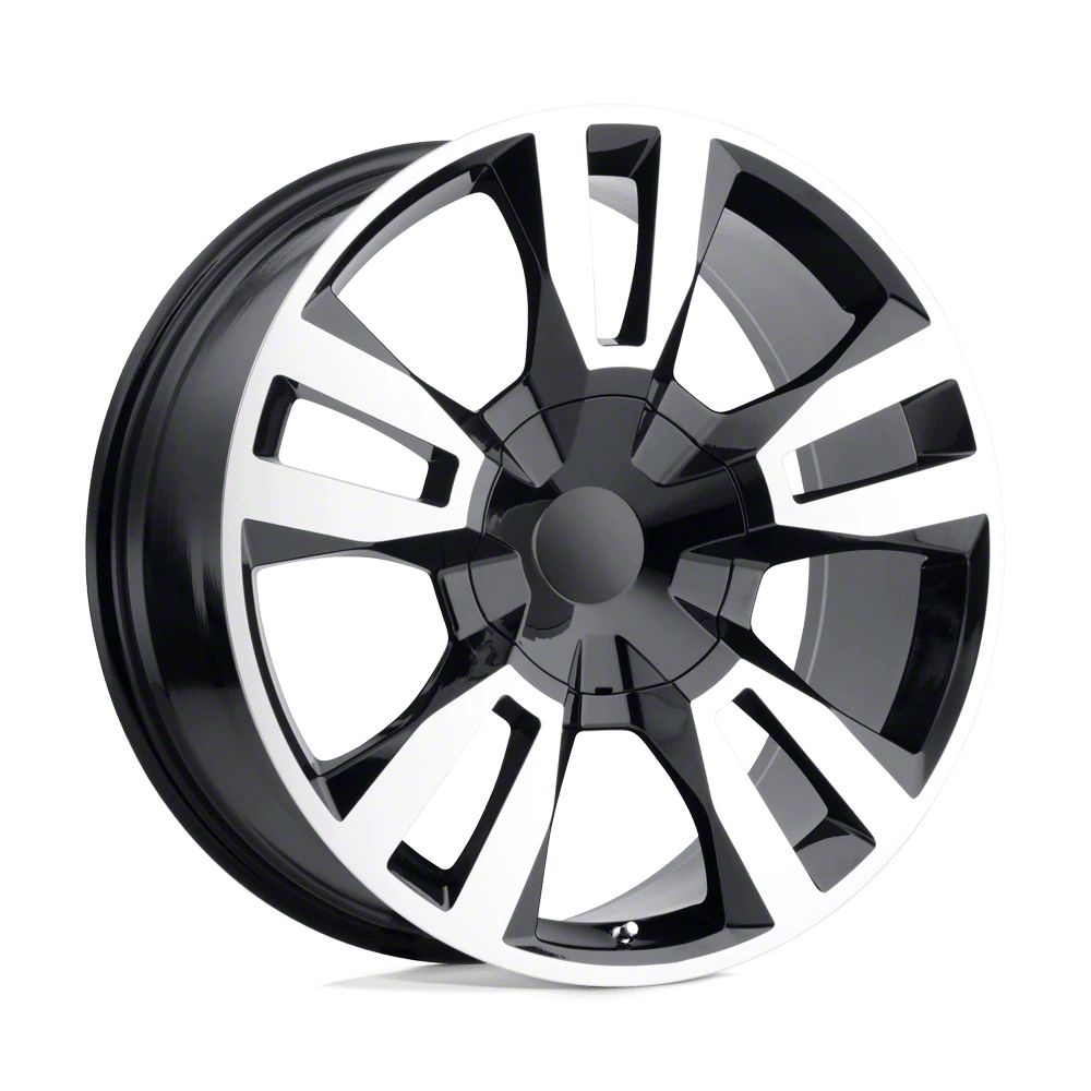 Performance Replicas Silverado 1500 PR188 Gloss Black Machined 6-Lug ...