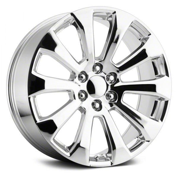 Silverado 1500 PR204 Chrome 6-Lug Wheel; 22x9; 28mm Offset (07-13 ...