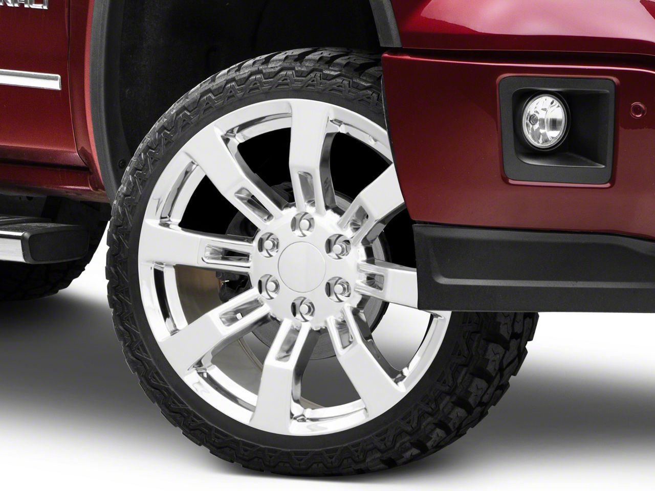 Performance Replicas Sierra 1500 PR144 Chrome 6-Lug Wheel; 24x10; 31mm ...