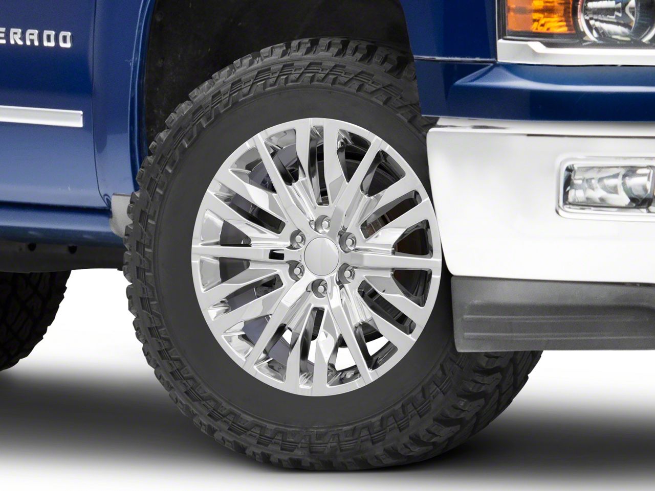 Silverado 1500 PR198 Chrome 6-Lug Wheel; 20x9; 24mm Offset (14-18 ...