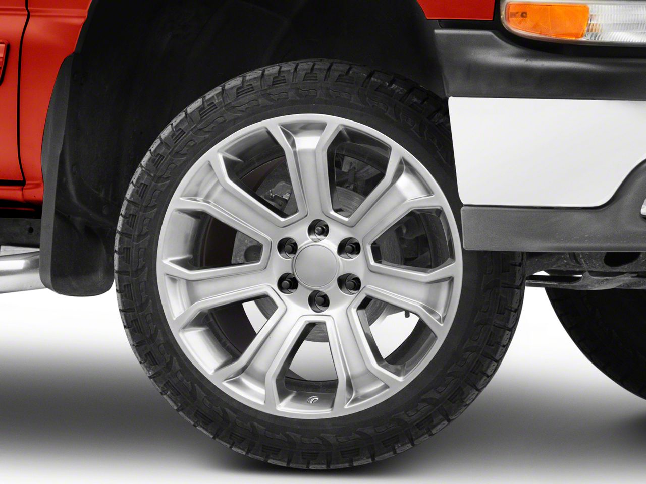 Silverado 1500 PR166 Hyper Silver 6-Lug Wheel; 22x9; 24mm Offset (99-06 ...