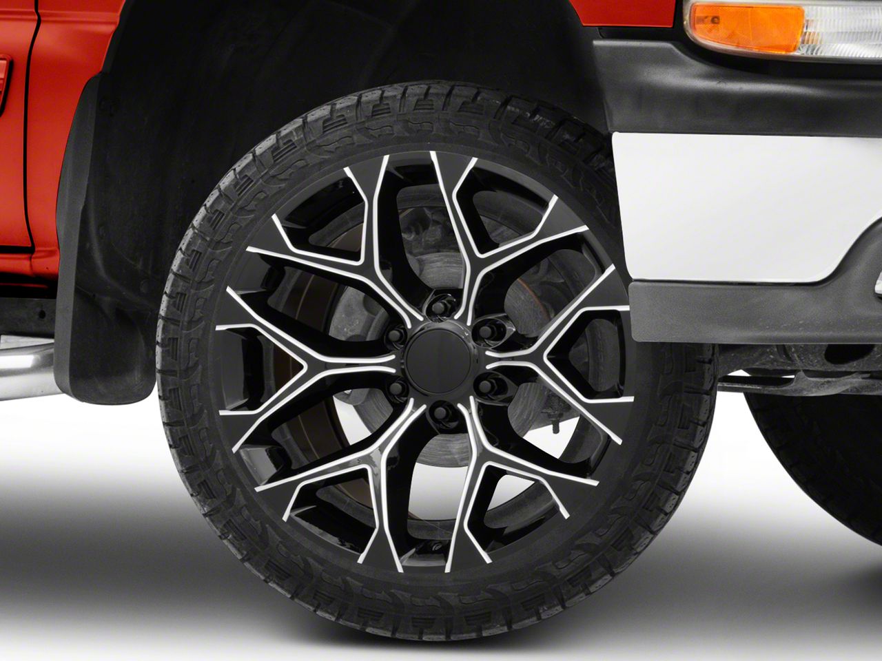 Silverado 1500 PR176 Gloss Black Milled 6-Lug Wheel; 24x10; 24mm Offset ...